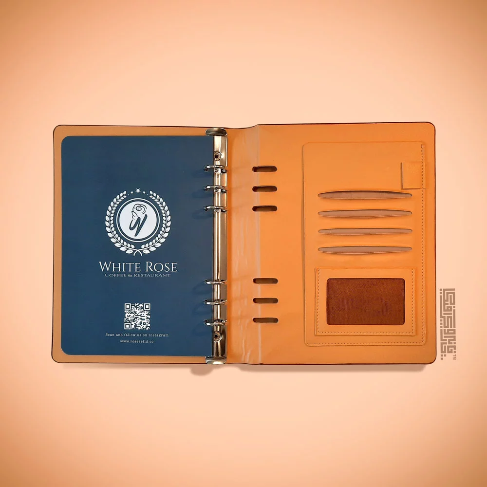 منو رستوران کلاسوری - خانه چاپ و گرافیک